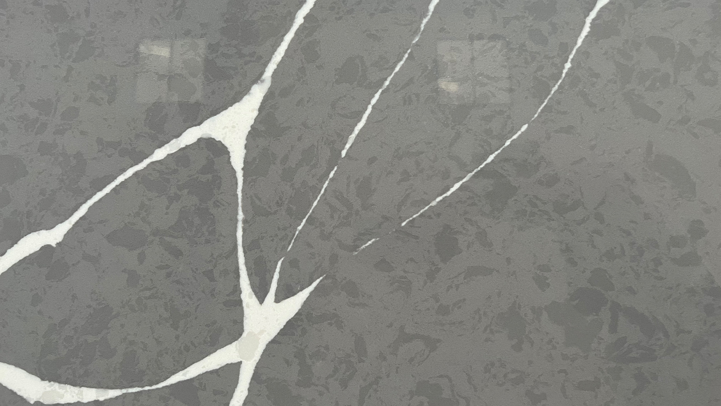 NV880 White Veins Grey Quartz Stone Slab - novastonevn.com - novastonevn.com